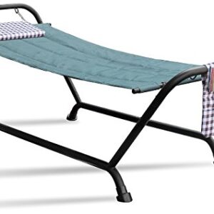 Sorbus Cozy Hammock Bed- Patio Hammock with Stand w/Pillow and Storage Pockets- Heavy Duty 500lbs Support- Durable Outdoor Hammock- For Patio, Garden, Backyard, Poolside- Weather Resistant Outdoor Bed