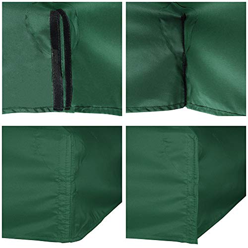 Instahibit 2 Tier 10' x 10' Replacement Gazebo Canopy Top UV30+ 200g/sqm Outdoor Patio Garden Cafe Yard Cover Green