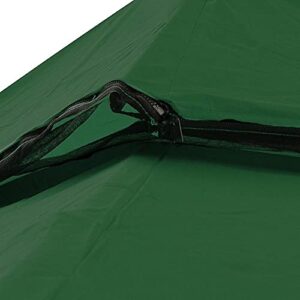 Instahibit 2 Tier 10' x 10' Replacement Gazebo Canopy Top UV30+ 200g/sqm Outdoor Patio Garden Cafe Yard Cover Green