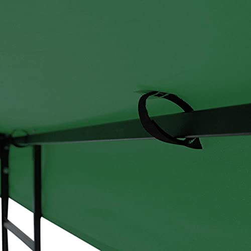 Instahibit 2 Tier 10' x 10' Replacement Gazebo Canopy Top UV30+ 200g/sqm Outdoor Patio Garden Cafe Yard Cover Green