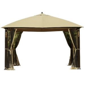 garden winds cedar river gazebo replacement canopy top cover – riplock 350