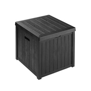 outdoor patio medium deck storage box plastic bench box 51 gallon lightweight storage container and organizer for furniture cushions,garden tools and pool toys