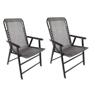 pure garden folding lounging chair, grey