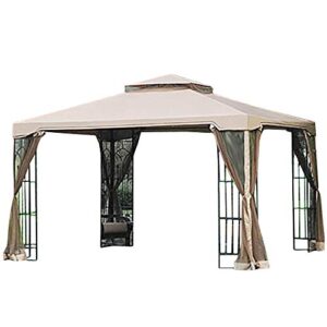 garden winds 10 x 12 arrow gazebo replacement canopy top cover – riplock 350