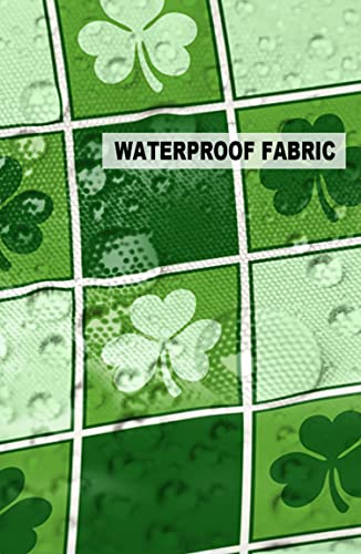 Outdoor Pillows 18x18 Waterproof Outdoor Pillow Covers, St. Patrick's Day Shamrock Plaid Polyester Throw Pillow Covers Garden Cushion Decorative Case for Patio Couch Decoration Set of 2, Buffalo Check