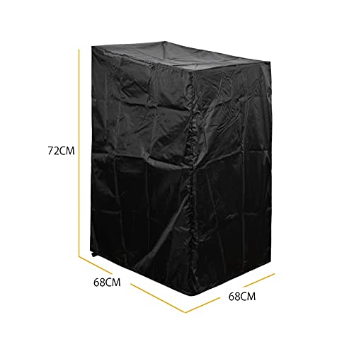 Large Chair Cover for Outside,Patio Stackable Chair Cover,High Back Chair Cover,Waterproof Chair Cover for 4-6 Stackable Dining Chair,UV Protection Cover for Garden Lawn Yard Furniture (68*68*72)