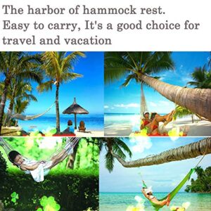 Upgraded Hanging Hammock Mesh Swing Seat, Portable Garden Outdoor Hammock, Fun Rope Pod Chair for Camping, Travel, Hiking and Backyard Relaxation, Easy to Hang and Comfortable, Fit Kids, Teens, Adults