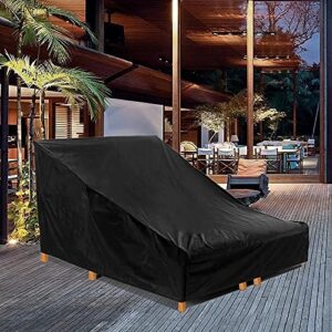 BOSKING Patio Double Wide Chaise Lounge Cover 58" Inch Waterproof Tear and Fade Resistant Garden Outdoor Chaise Lounge Cover - All Weather Protection