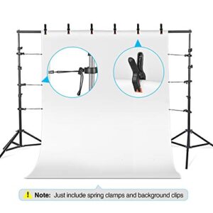 Yesker Backdrop Clamps and Background Clips 6 Pack, 4.4 inch Heavy Duty Clips Holder for Photography Studio Video Backdrop Support Stand