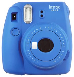 fujifilm instax mini 9 instant camera, cobalt blue