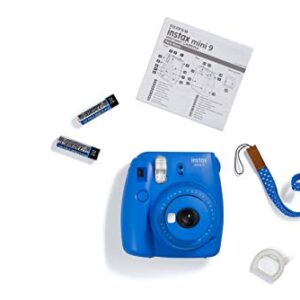 Fujifilm Instax Mini 9 Instant Camera, Cobalt Blue