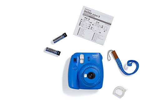 Fujifilm Instax Mini 9 Instant Camera, Cobalt Blue