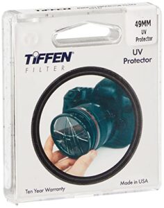 tiffen 49uvp 49mm uv protection camera lens filter , black