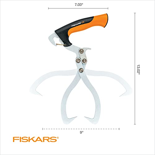 Fiskars Log Tongs, Log Carrier, 12 Inch diameter, Black