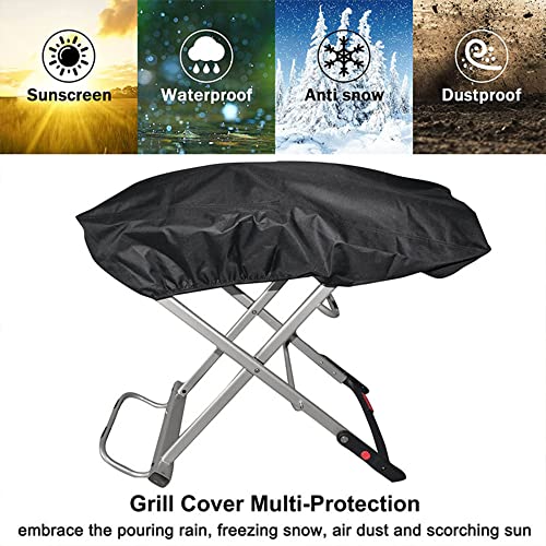 Folding Grill Dust Cover Compatible with Many Types of Grills & Easy to Clean for Home Garden Yard BBQ Tool