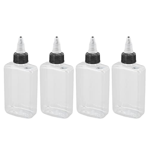 Garden supplies 4 Pcs Seasoning Bottle 100ML Portable Sealed Reusable Dispensing Oil Bottle Seasoning Bottle for Outdoor BBQ Camping