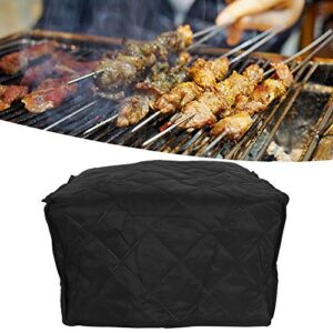 QSTNXB Grill Cover, Portable Foldable Household Appliance Protective Cover with Covered Vents, Durable Snowproof Windproof BBQ Grill Dust Cover, for Home Camping, Back Garden, Patio