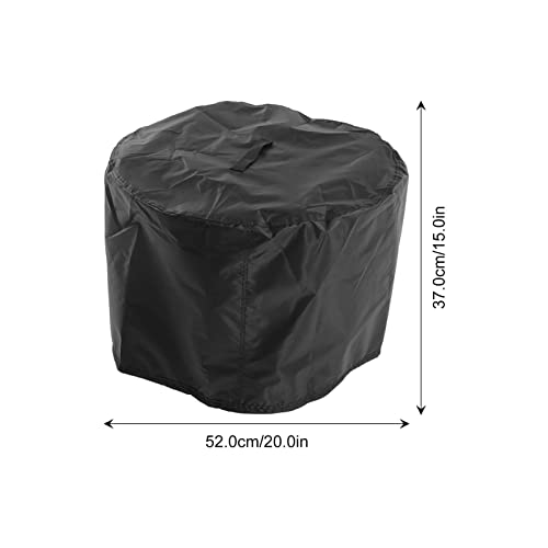 Vakitar Outdoor Garden Grill Cover Rainproof Dustproof UV Protector Barbecue Round Cover 52x37cm Durable Barbecue Cover