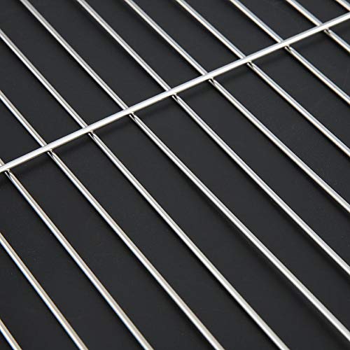 Agatige BBQ Grill Net, Stainless Steel Barbecue Wire Mesh Grill Grate Cooking Rack for Outdoor Garden Camping Hiking Picnic, 12 x 11 x 0.1 inch