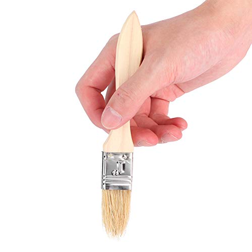 RvSky Garden Supplies 20PCS Practical Barbecue Pastry Brush Oil Brush with Wood Handle Kitchen Baking BBQ Accessories