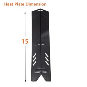 BQMAX 15" Heat Plate Replacement Parts for Dyna-Glo DGB515SDP, DGB515SDP-D, DGF510PBP-D, DGF510SBP, DGF510SSP, DGF510SSP-D, Compatible with Backyard GBC1255W GBC1355W and More