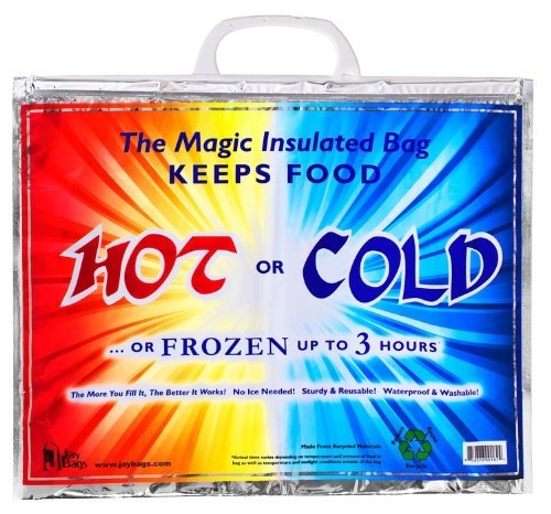 Large Insulated Bag, Keeps Food Hot or Cold up to "3 Hours" with HandleGreat Quality