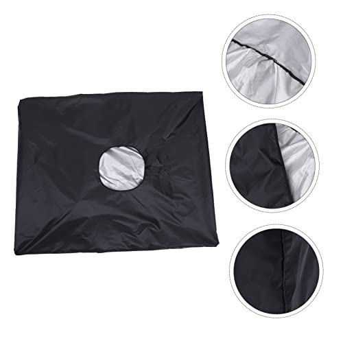 Asakkura Covers Grill Outdoors Garden Furniture for Table Round Patio Barbecue Stove Black Creative Cover Protector Tank Covers Gas Outdoor BBQ Case Outdoor Furniture 1pc