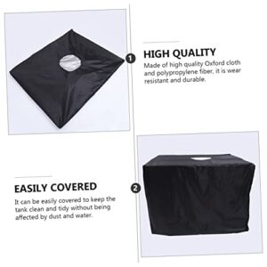 Asakkura Covers Grill Outdoors Garden Furniture for Table Round Patio Barbecue Stove Black Creative Cover Protector Tank Covers Gas Outdoor BBQ Case Outdoor Furniture 1pc