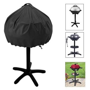 Grill Cover, 52x37cm Outdoor Waterproof Garden Grill Protection Cover Rainproof Dustproof UV Protector Barbecue Oven Round Cover for Gas Charcoal Electric, Grill Cover, 52x37cm Outdoor Waterproof