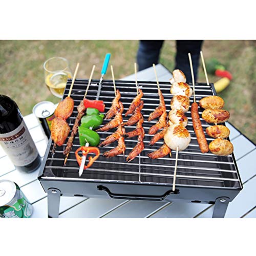 Guoguocy BBQ Barbeque Barbecue Grills,BBQ,Household Charcoal Grills,Garden Outdoor Portable Barbecue Tools,Skewers