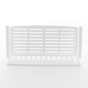 Christopher Knight Home Loja Outdoor Acacia Wood Bench, Pu White