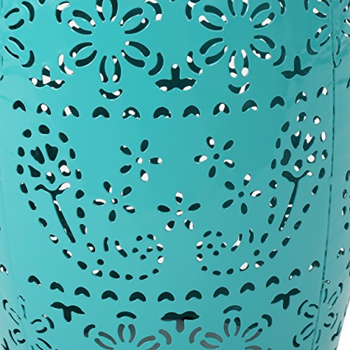 Christopher Knight Home Ruby Outdoor 12" Iron Side Table, Teal