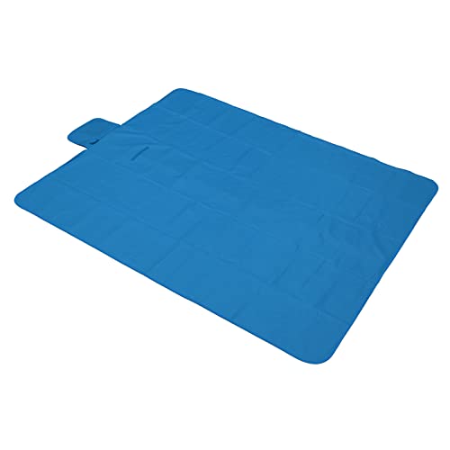 PATIKIL 71" x 59" Outdoor Picnic Blanket, Waterproof Foldable Beach Mat for Hiking, Camping, Park, Garden, Blue