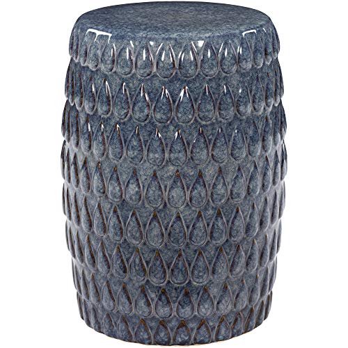 Artistic Weavers Raine Garden Stool, Blue