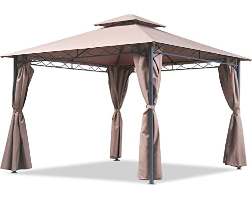 FDW Canopy Tent Gazebo 10' X 13' Grill Gazebo for Patios BBQ Outdoor Patio Large Garden Top Gazebo with Sidewall Party Tent