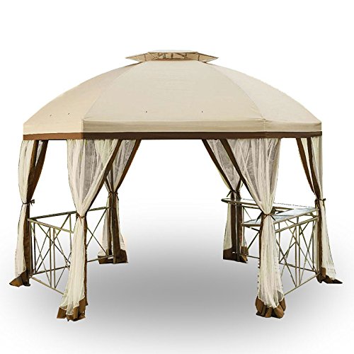 Garden Winds Replacement Canopy Top Cover for The Long Beach Gazebo - 350