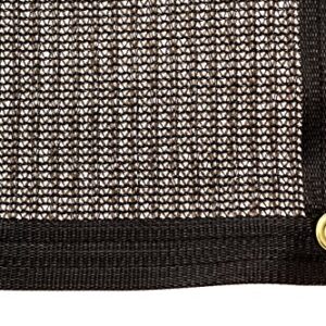 Be Cool Solutions 80% Black Outdoor Sun Shade Canopy: UV Protection Shade Cloth| Lightweight, Easy Setup Mesh Canopy Cover with Grommets| Sturdy, Durable Shade Fabric for Garden, Patio & Porch 6'x12'