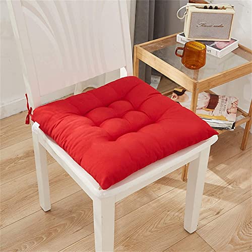 Chair Pads Seat Cushion with Ties - Outdoor Indoor Soft Thicken Comfy Seat Pads Cushion Pillow,Dining Room Kitchen Chair Cushions for Home Office Car Patio Lawn Furniture Garden Decoration (A3/Square)