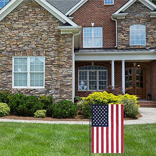 Homissor American Garden Flags 12.5 X 18.5 Inch- US USA Double Sided Small American Flag for Yard Banner Patriotic Outdoor Lawn Decoration(American Garden Flag)