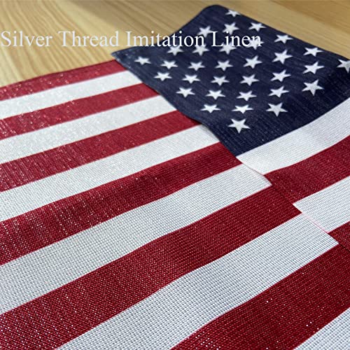 Homissor American Garden Flags 12.5 X 18.5 Inch- US USA Double Sided Small American Flag for Yard Banner Patriotic Outdoor Lawn Decoration(American Garden Flag)