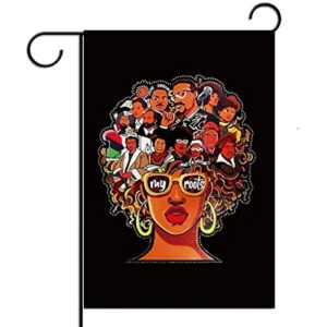 black history month garden flag 12.5×18” juneteenth yard sign african american black history month juneteenth kwanzaa decorations and supplies