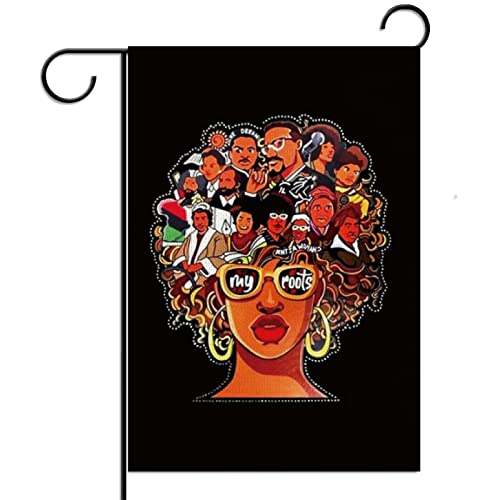 Black History Month Garden Flag 12.5x18'' Juneteenth Yard Sign African American Black History Month Juneteenth Kwanzaa Decorations and Supplies