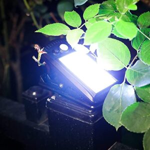 YJFWAL 4 Pack Solar Lights Outdoor 40 LED 3 Modes Clip on Lights Outdoor Solar Security Lights Solar Motion Sensor Lights IP 65 Waterproof Solar Wall Lights for Backyard, Garage, Deck, Garden Fence