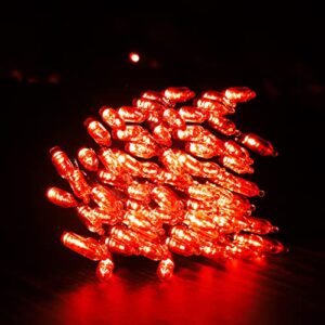 Vicila 200 LED Red Christmas String Lights, Mini String Lights Outdoor 8 Modes Connectable Fairy Lights for Garden, Patio, Trunk, Holiday, Xmas Tree, Halloween Decorative