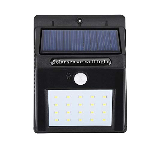 Solar Outdoor Lights -120° Angle Illumination LED Solar Lights Outdoor Waterproof (Ip65) - Easy to Install Wireless Security Outdoor Solar Lights for Yard, Front Door, Garage Garden, Fence, Porch