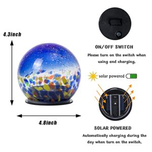 Afirst Solar Light - Glass Ball Garden Lights Solar Table Lights Solar Powered Projection Waterproof LED Night Light for Garden,Patio,Yard, Party Decorations