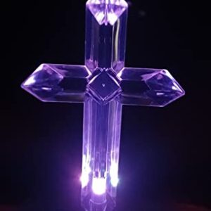 Starry Illuminate 1 PCS Solar Color Changing Style Garden Stake Light Pathway Stake Light (Big Cross)