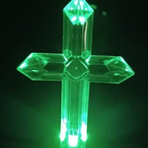 Starry Illuminate 1 PCS Solar Color Changing Style Garden Stake Light Pathway Stake Light (Big Cross)