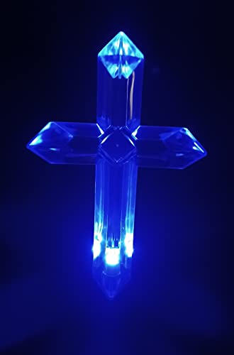 Starry Illuminate 1 PCS Solar Color Changing Style Garden Stake Light Pathway Stake Light (Big Cross)