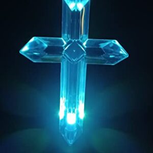 Starry Illuminate 1 PCS Solar Color Changing Style Garden Stake Light Pathway Stake Light (Big Cross)